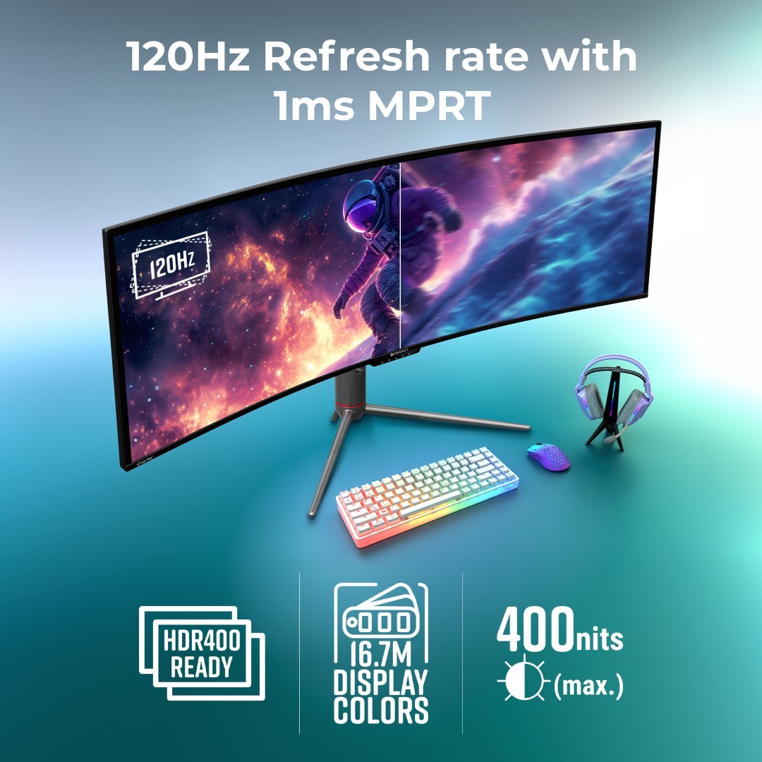 Zebronics Introduces Curved Monitors for Professionals & Gamers